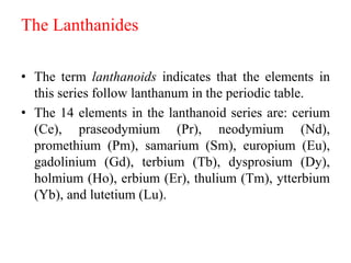 CHEM 252 Lecture 2 CHMEMISTRY INORGANIC LI | PDF