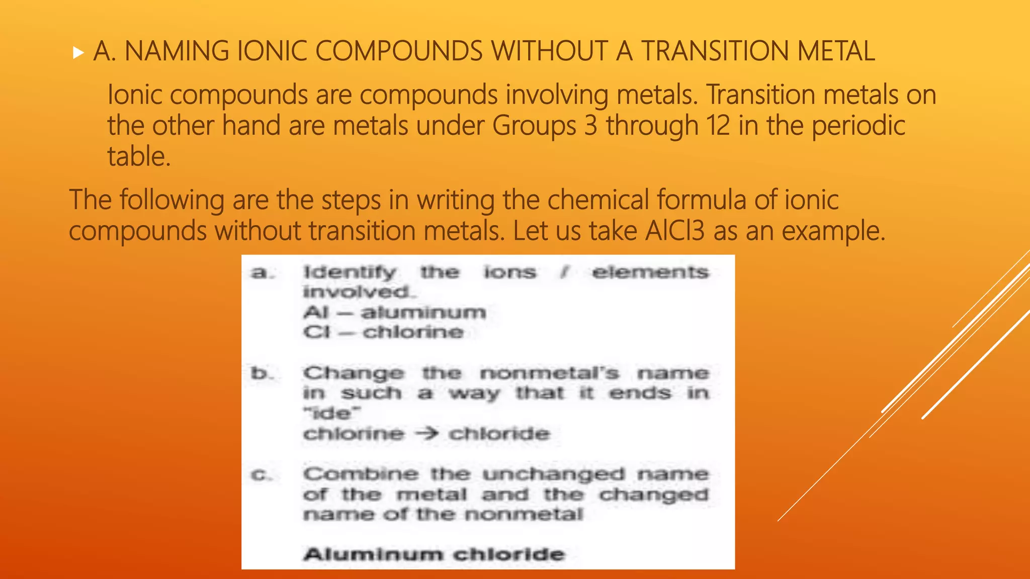 Chemistry: Naming Ccompounds | PPTX