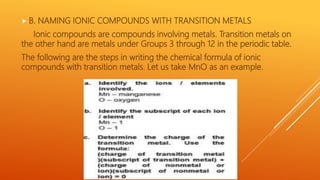 Chemistry: Naming Ccompounds | PPT