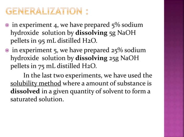 Preparation of solutions | PPTX