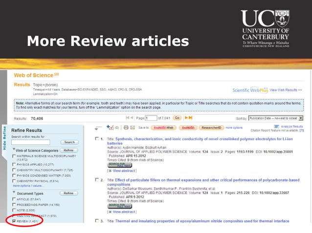 Chemistry Literature Searching: The Power-Lab edition (part 2) | PPT