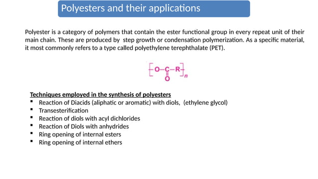 CHEM4134 Polymers Addition & Condensation | PPTX