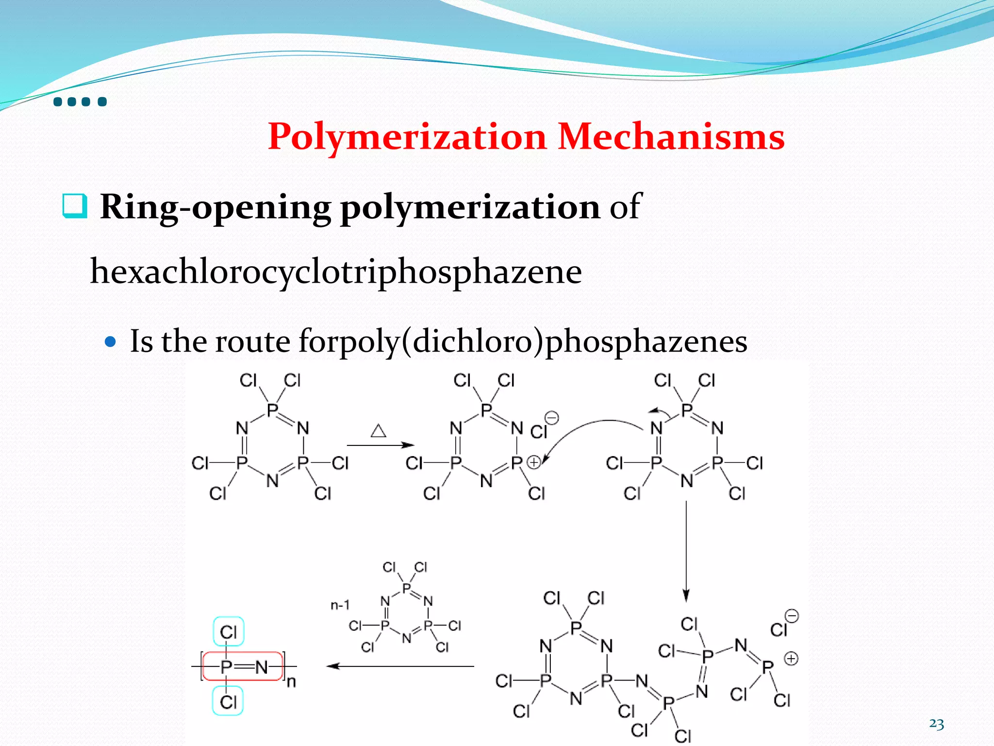 Chem7147 Course Seminar On Inorganic And Hybrid Polymers Pptx Chemistry Science