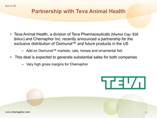 Chemaphor investor presentation | PDF | Veterinary Medicine | Pets