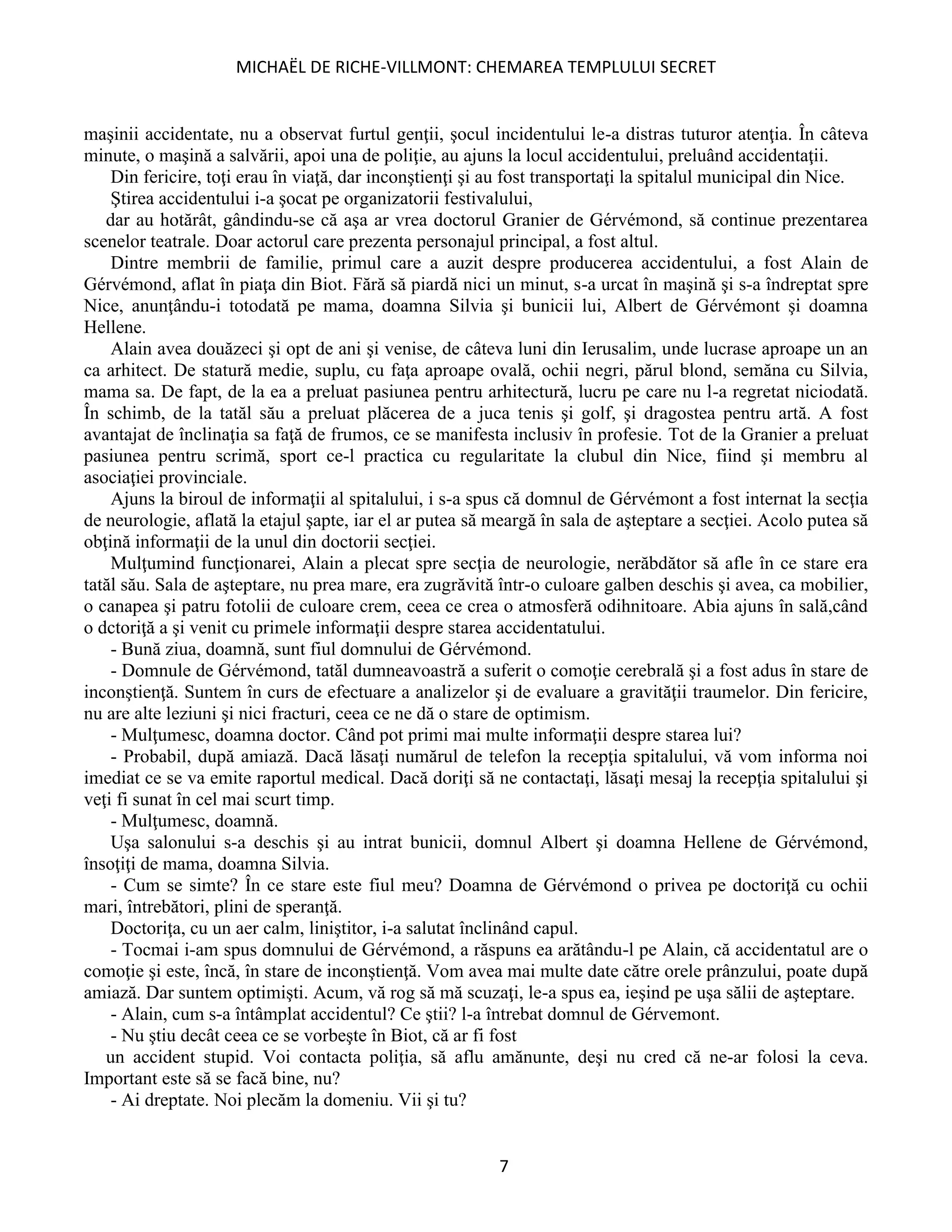 Chemarea templului secret, de Michael Riche-Villmont | PDF