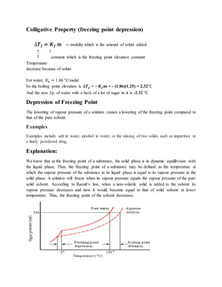 Freezing Point Depression Equation