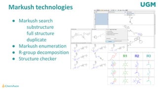 USUGM 2014 - Árpád Figyelmesi (ChemAxon): Working Effectively with Complex Markush Structures | PDF