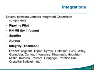 ChemAxon For Developers | PPT