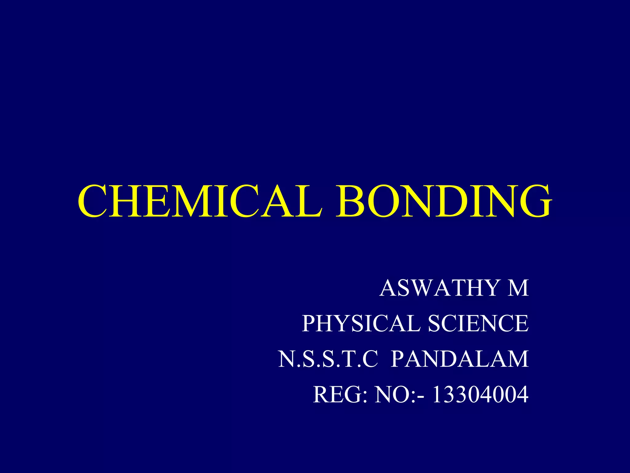 ppt chemical bonding | PPT | Chemistry | Science