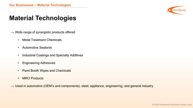 Chembond Chemicals Limited Corporate Presentation.pptx