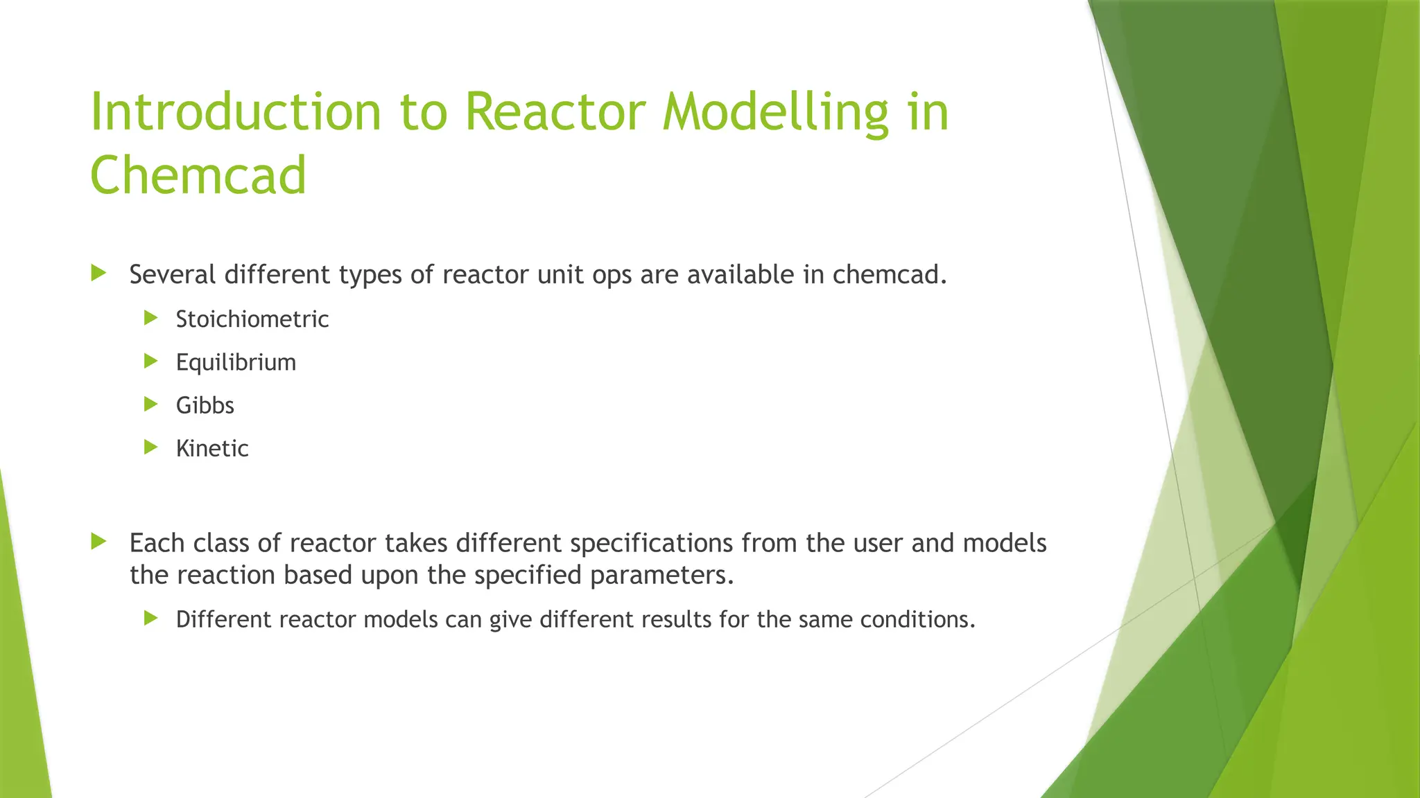 Understanding Chemcad Reactor Modeling.pptx