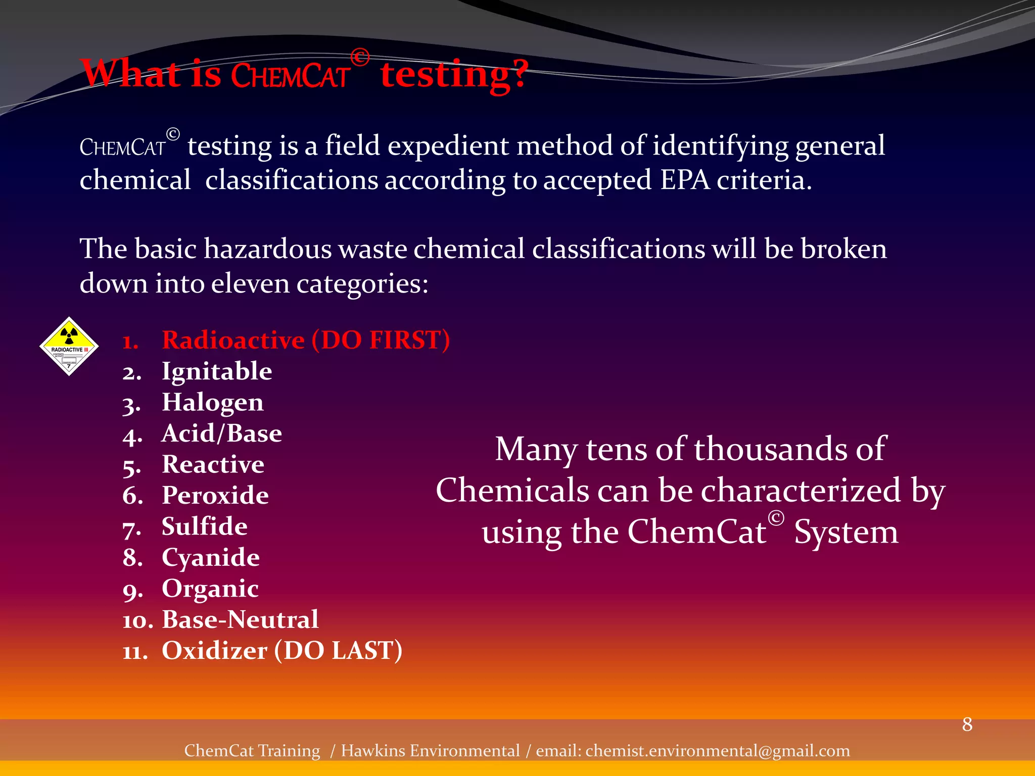 ChemCat Training (How It Works) Part II | PPT