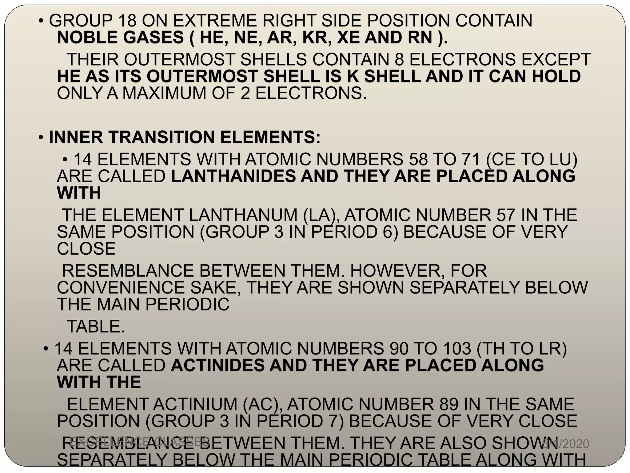 Periodic Properties of Elements (Class X CBSE & ICSE) | PPTX