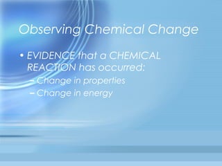 Chemicall change | PPT