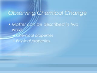 Chemicall change | PPT