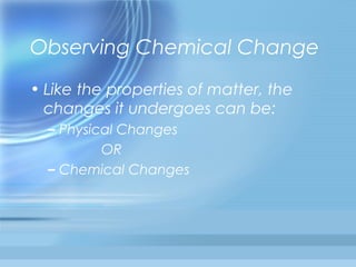 Chemicall change | PPT