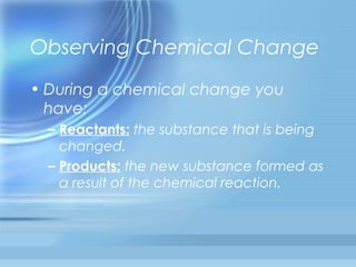 Chemicall change | PPT