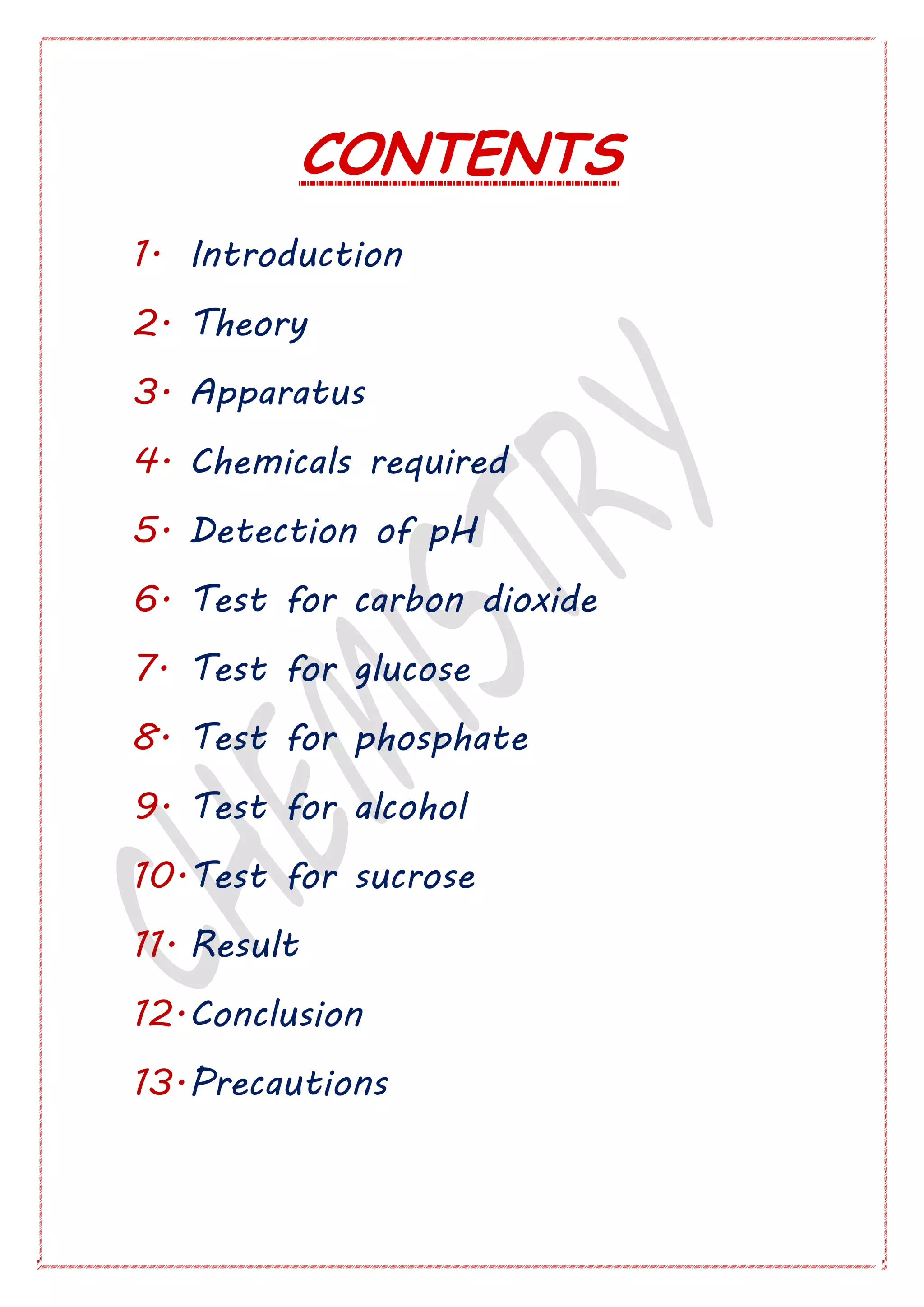 Chemistry Investigatory Project on COLD DRINKS | PDF