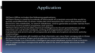 ChemDraw and its Features | PPTX