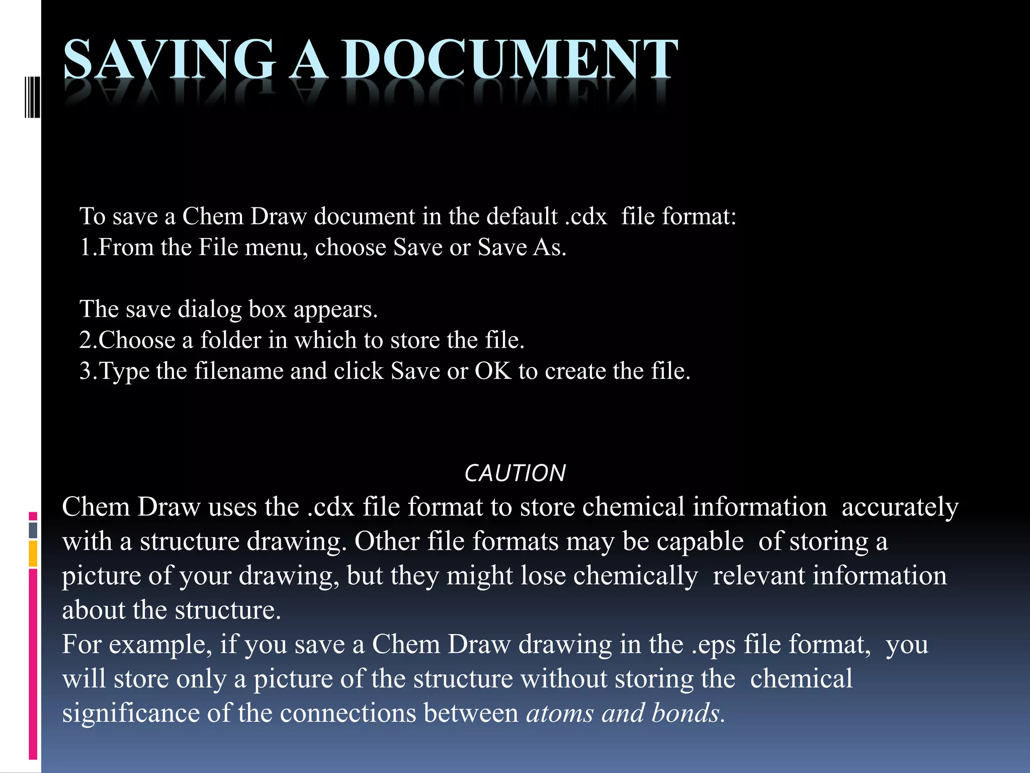 Chem draw software | PPTX