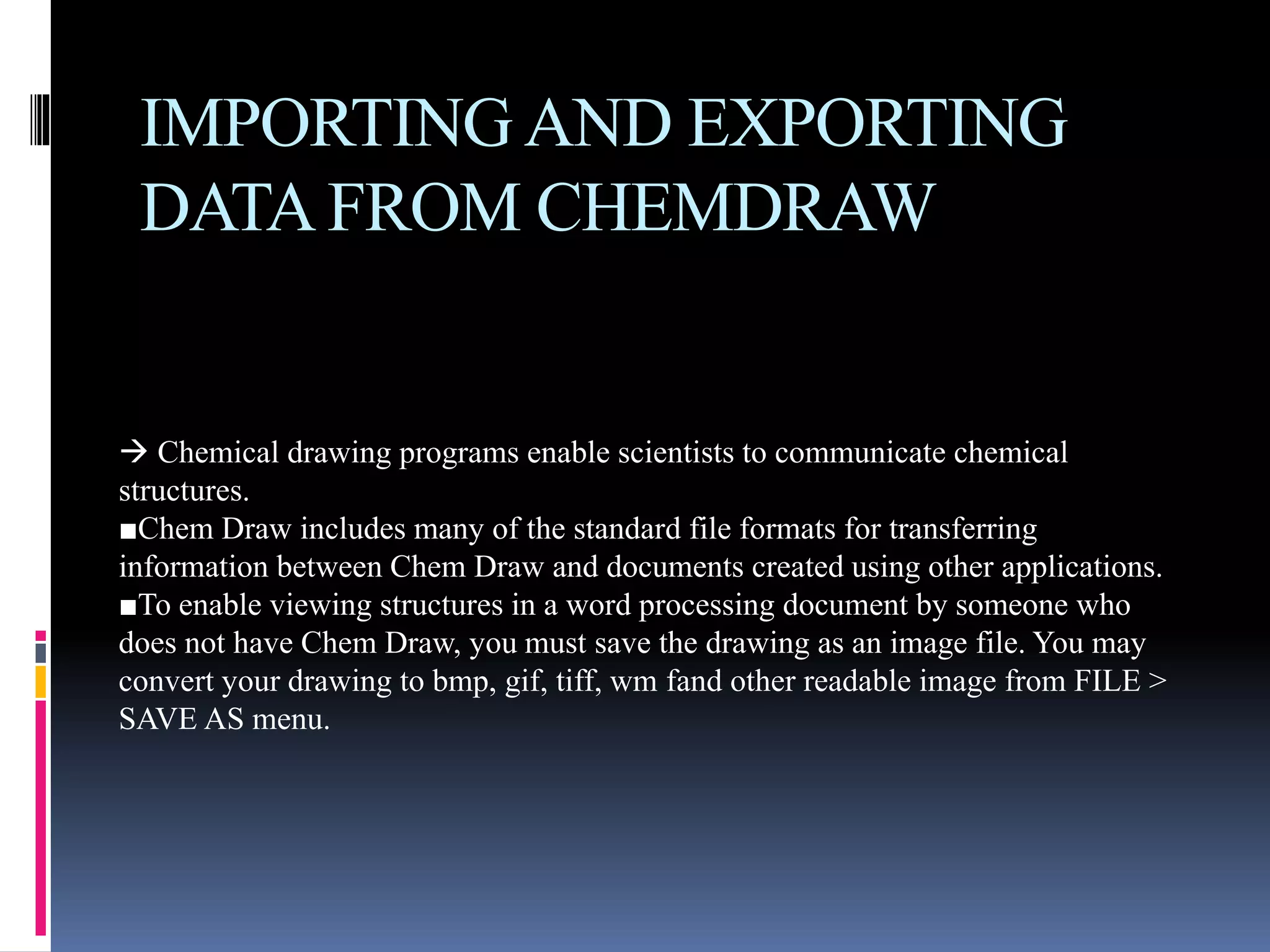 Chem draw software | PPTX