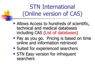 Chemical Abstracts to Scifinder Scholar | PPT
