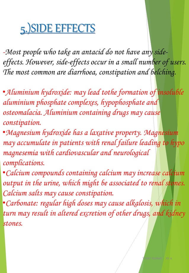 Chemistry investigatory project on Antacids | PPTX | Chemistry | Science