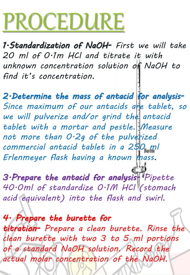 Chemistry investigatory project on Antacids | PPTX | Chemistry | Science