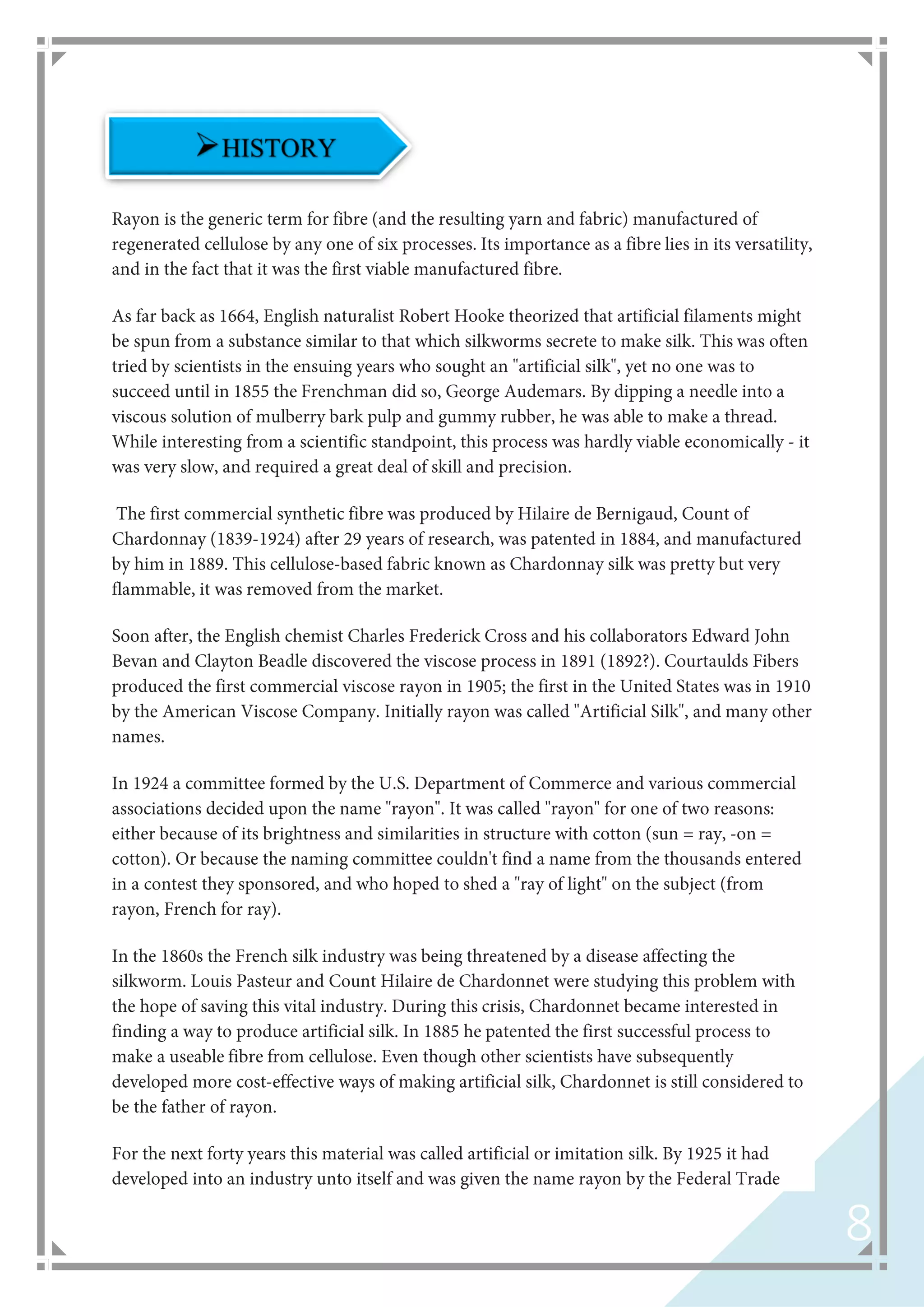 Chemistry investigatory project on " RAYON" | PDF