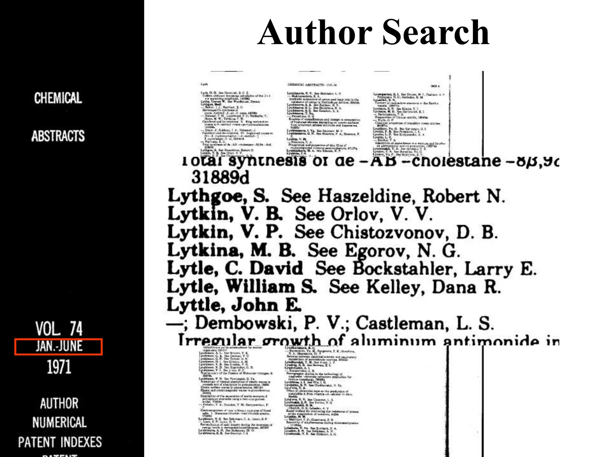 Research methodology - Chemical abstracts - already available material ...