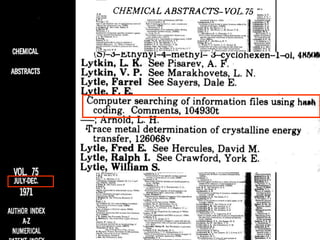 Research methodology - Chemical abstracts - already available material ...