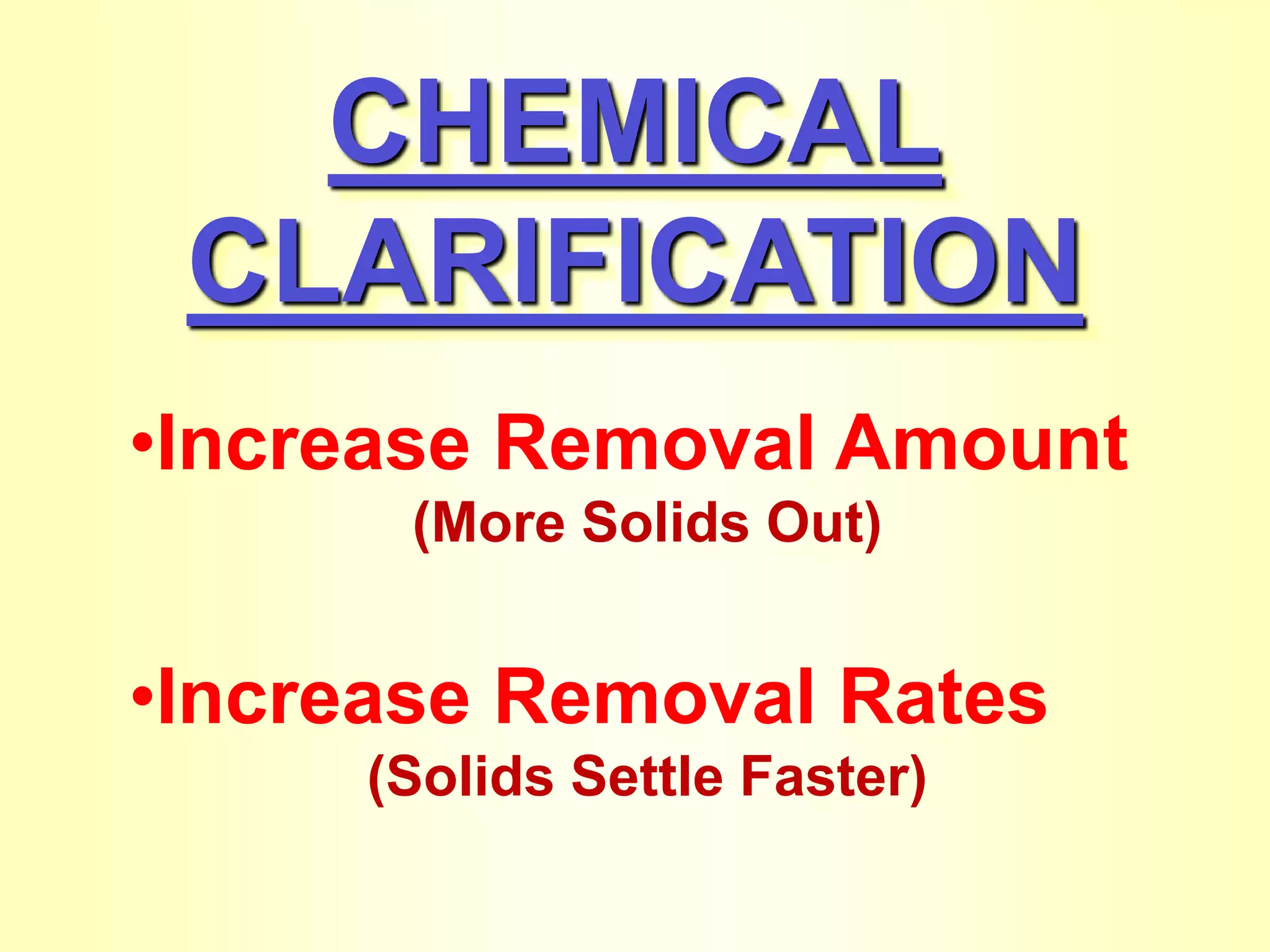 Chemical clarification-coagulation | PPTX