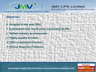 Chemical Earthing Compound Exporter, Manufacturer, JMV LPS Limited, Noida | PPT
