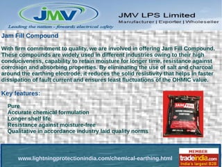 Chemical Earthing Compound Exporter, Manufacturer, JMV LPS Limited, Noida | PPT