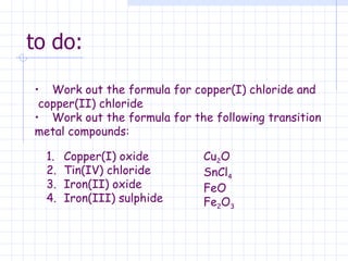 Chemical Formula | PPT