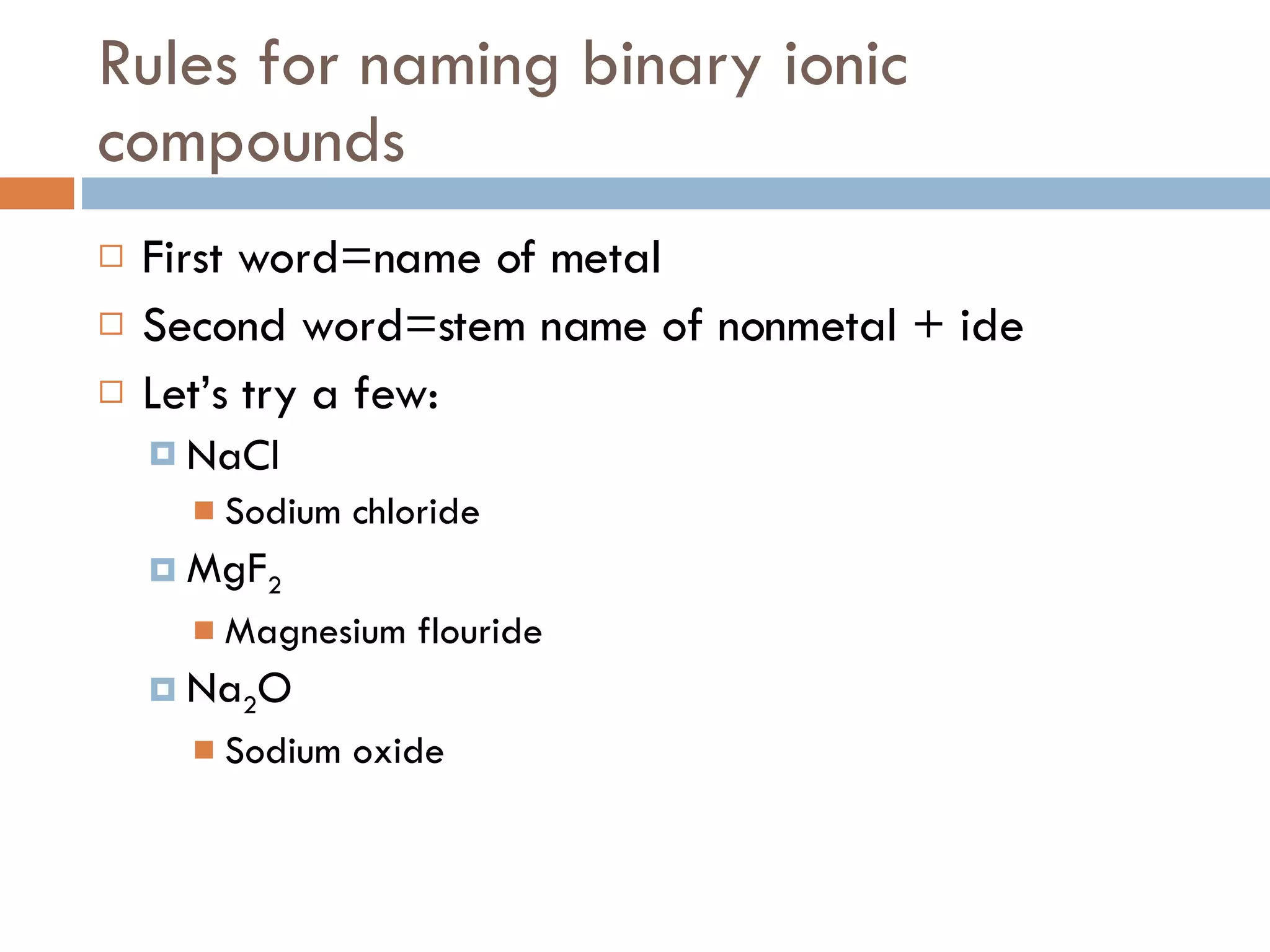 Chemical Nomenclature | PPT