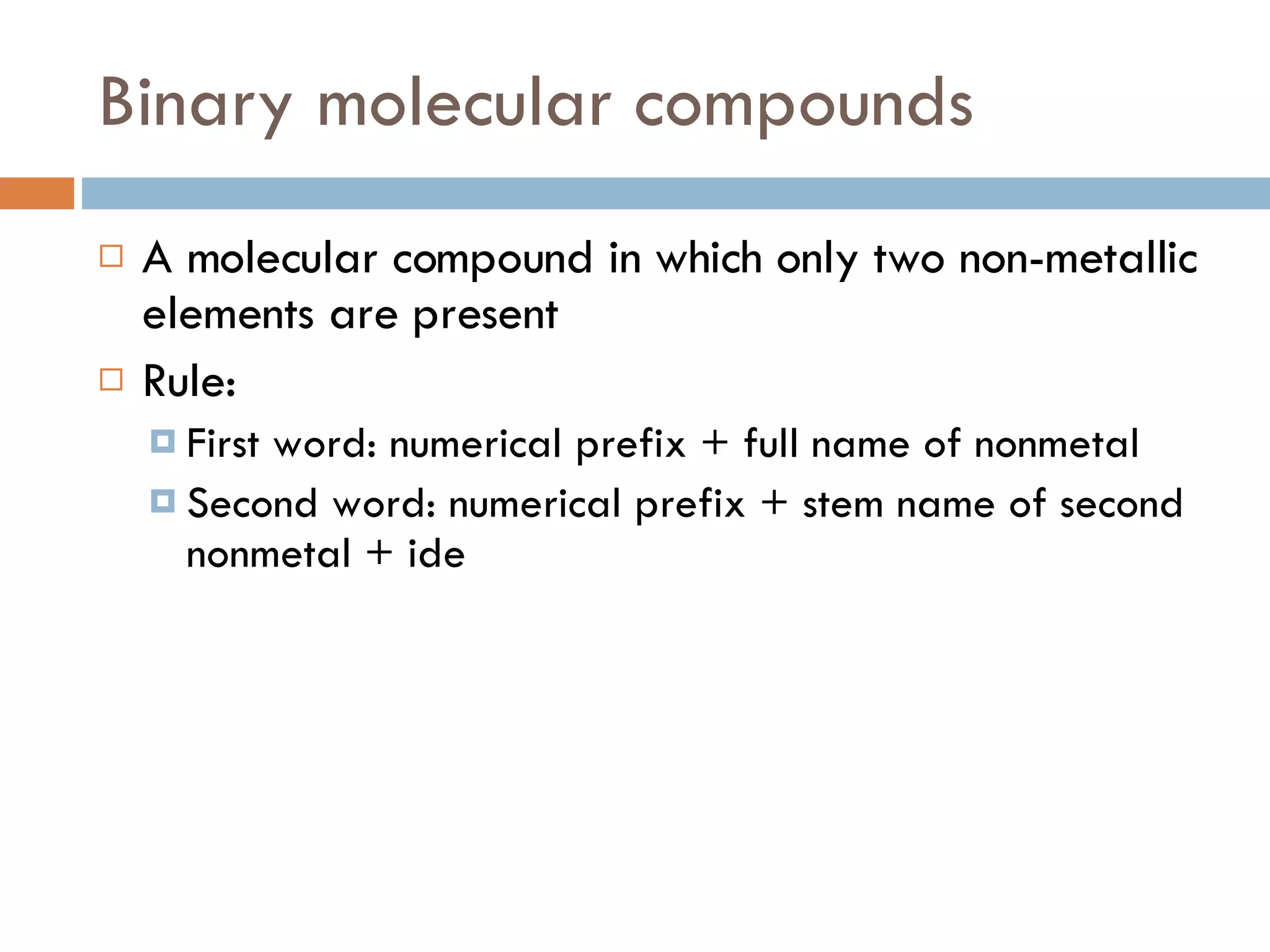 Chemical Nomenclature | PPT