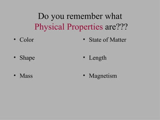 Chemical properties-and-changes | PPT
