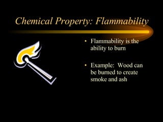 Chemical Properties Of Matter | PPT | Chemistry | Science