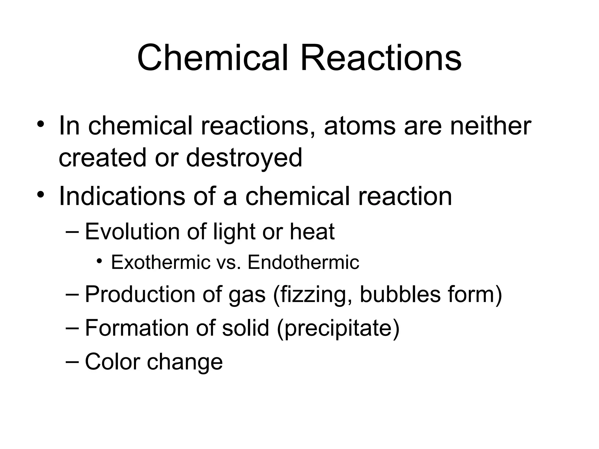 Chemical Reactions | PPT