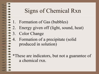 Chemical Reactions 7 | PPT
