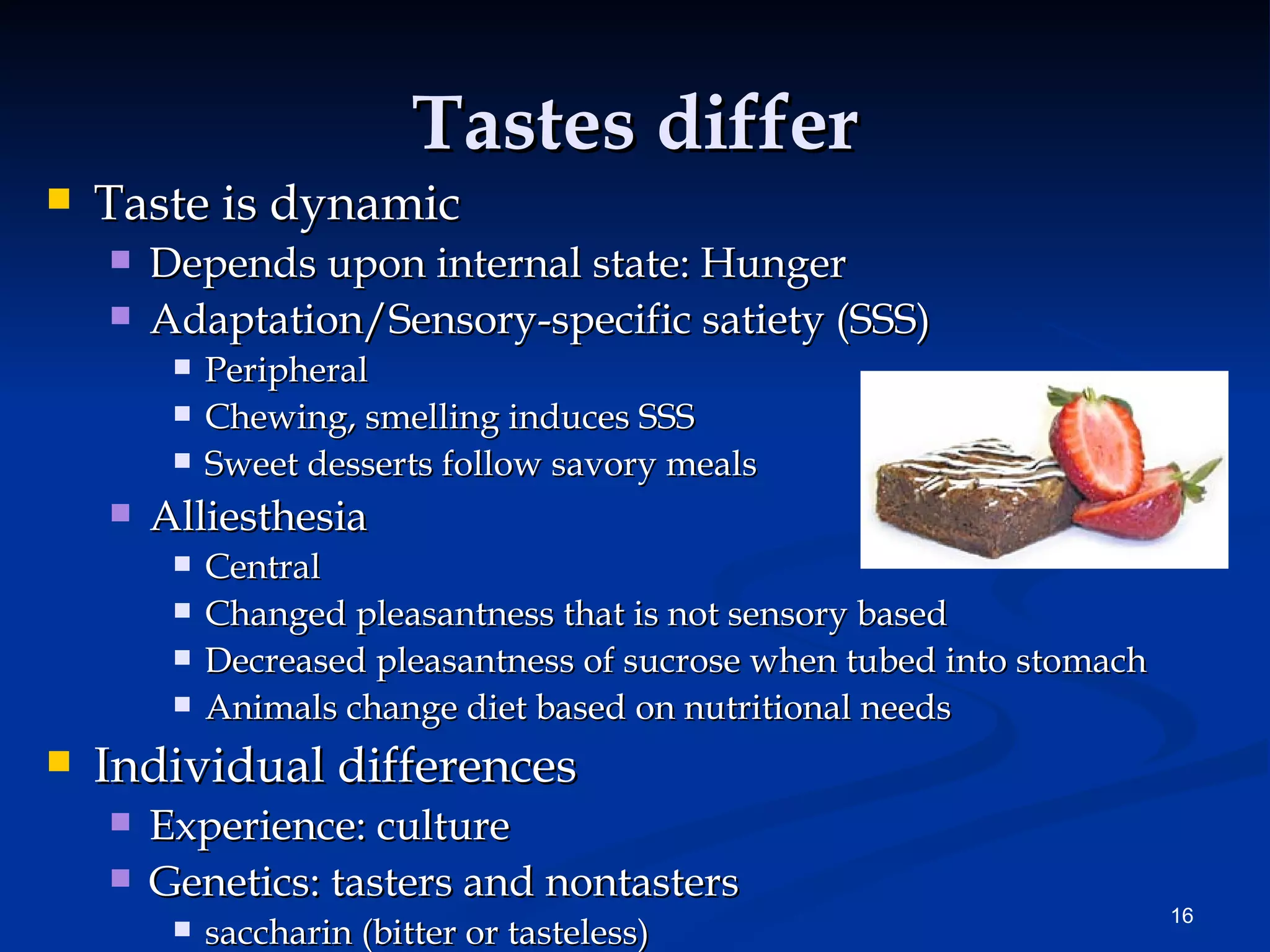 Chemical senses - smell and taste | PPT