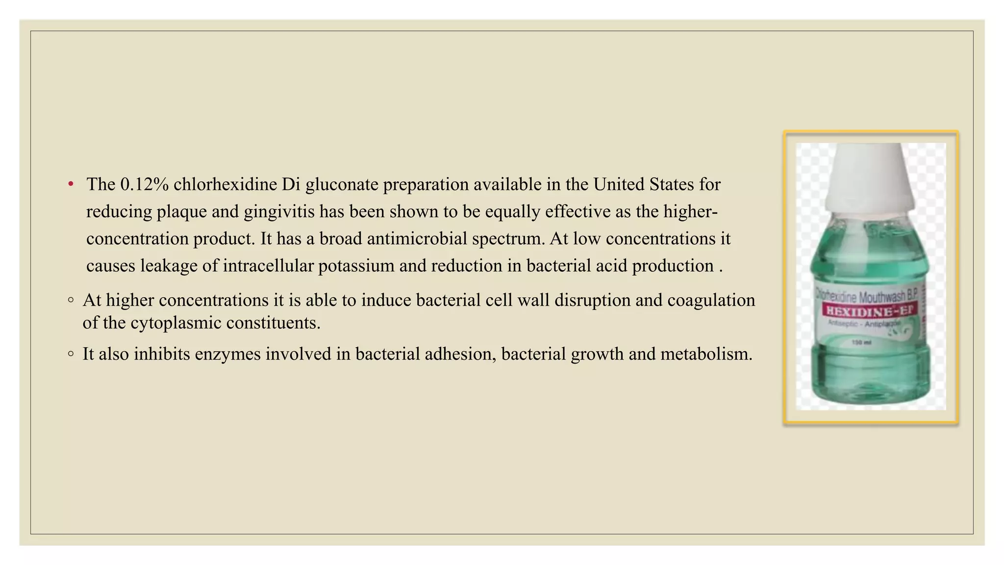 Chemical plaque control methods | PPTX