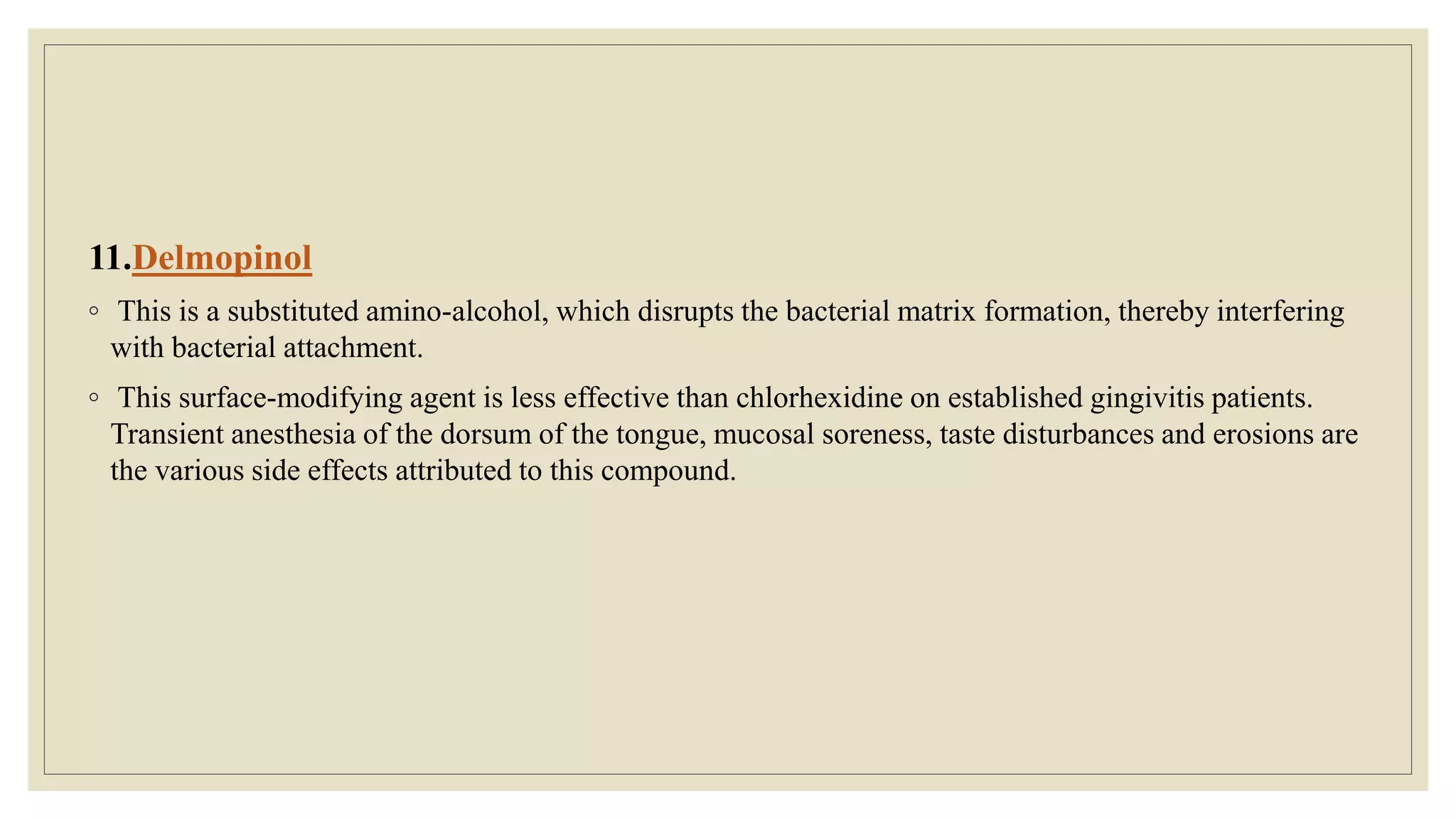 Chemical plaque control methods | PPTX