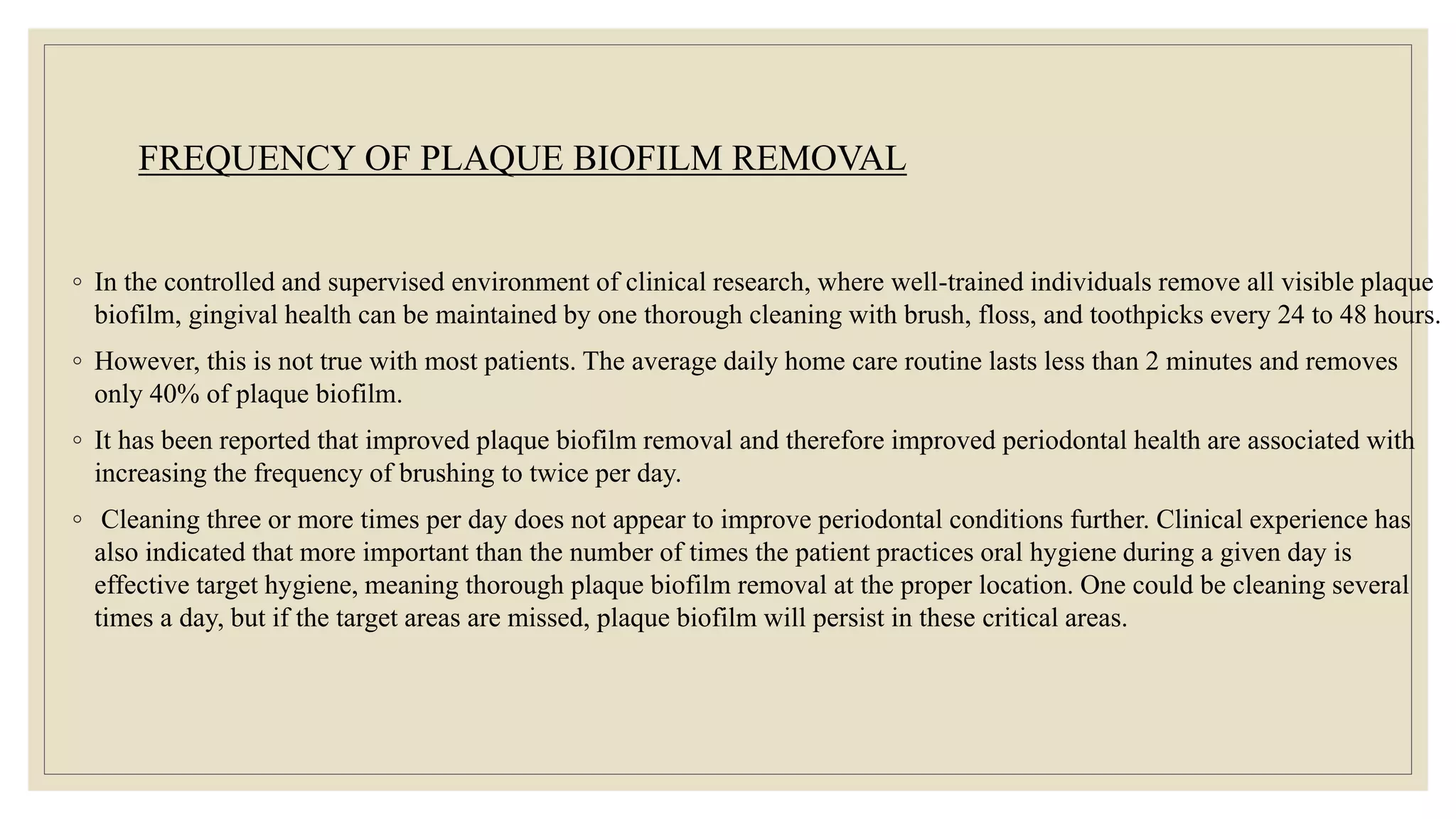 Chemical plaque control methods | PPTX