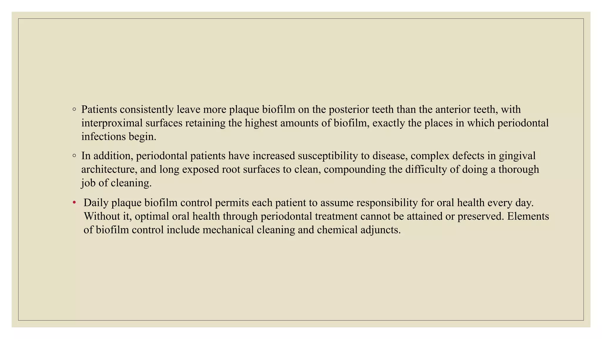 Chemical plaque control methods | PPTX
