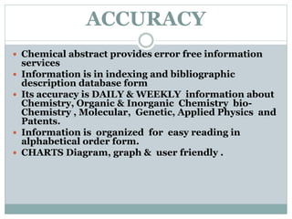 Chemical abstract | PPTX