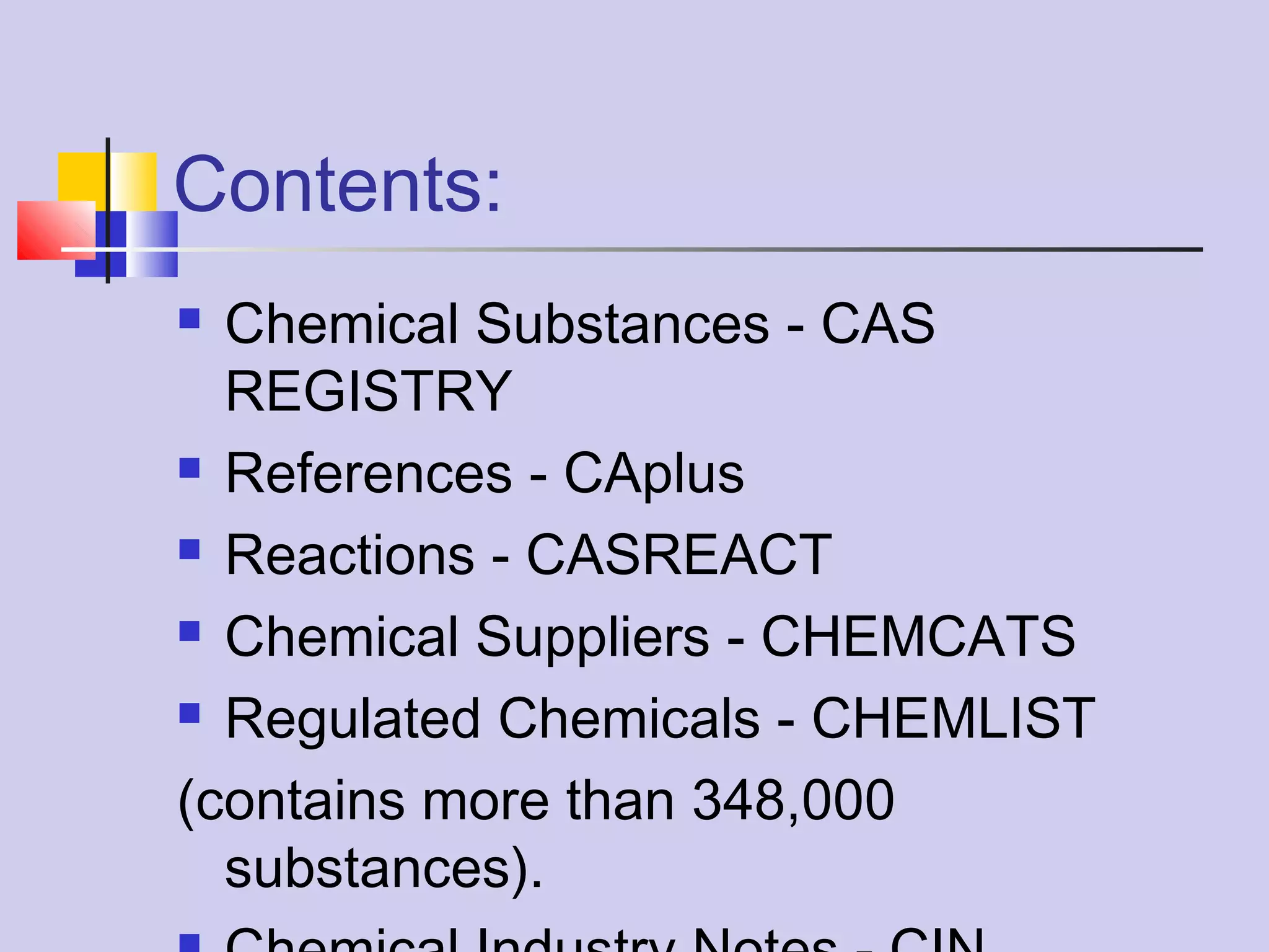 Chemical abstract | PPT