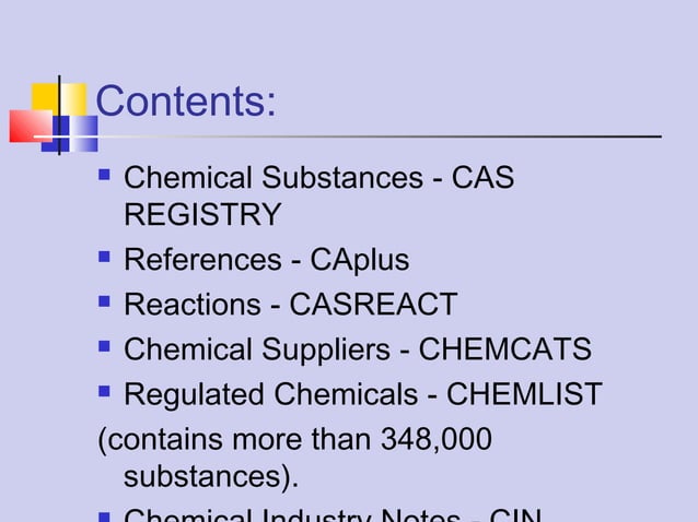 Chemical abstract | PPT | Chemistry | Science