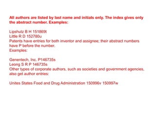 Chemistry Abstract Example
